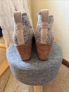 Toms | Shoes | Toms Kallie Bootie In Macadamia Mini Cheetah Beige And ...
